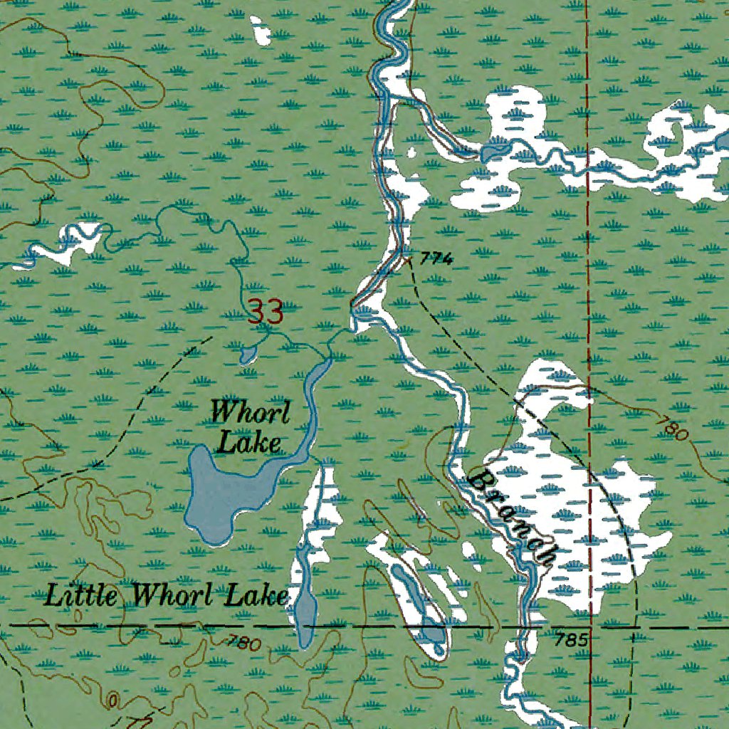 MI-Muskallonge Lake SW: Authoritative US Topos 1968 Map by Western ...