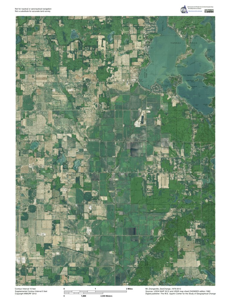 MI-Orangeville: GeoChange 1979-2012 Map by Western Michigan University | Avenza Maps