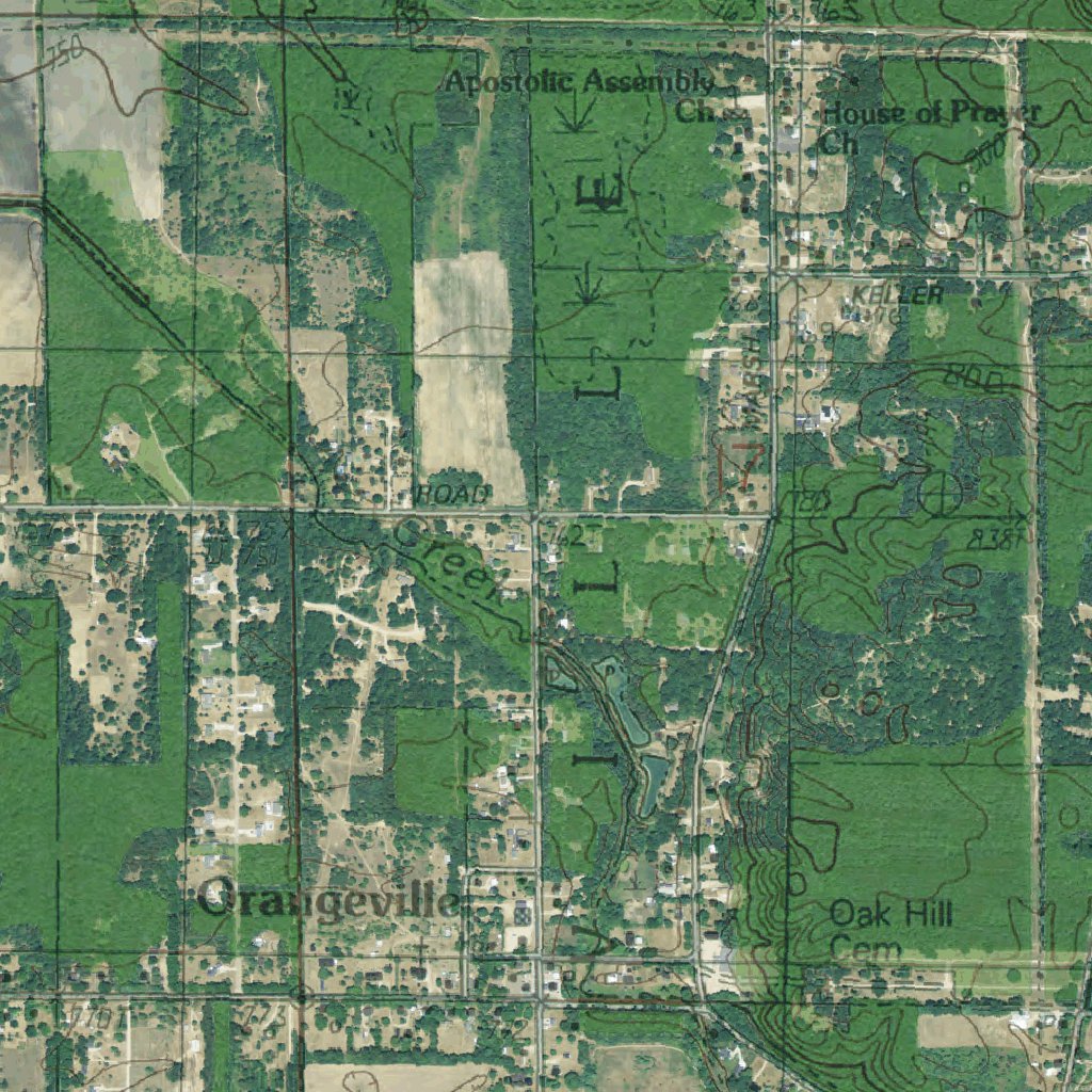 MI-Orangeville: GeoChange 1979-2012 Map by Western Michigan University ...