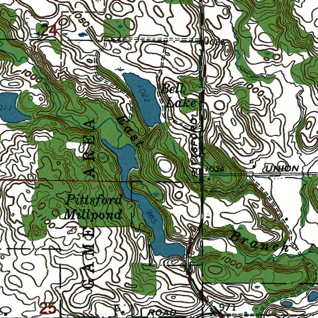 MI-Pittsford: Authoritative US Topos 1962 Map by Western Michigan ...