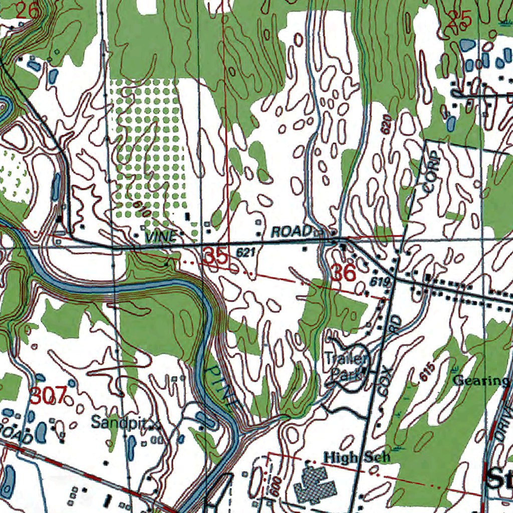 MI-Rattle Run: Authoritative US Topos 1991 Map by Western Michigan ...