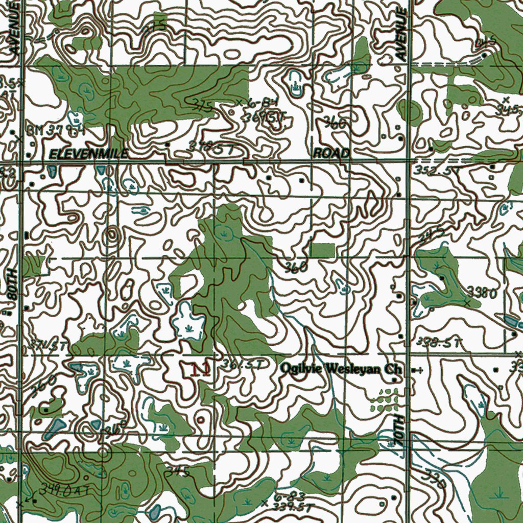 MI-Sears: Authoritative US Topos 1984 Map by Western Michigan ...