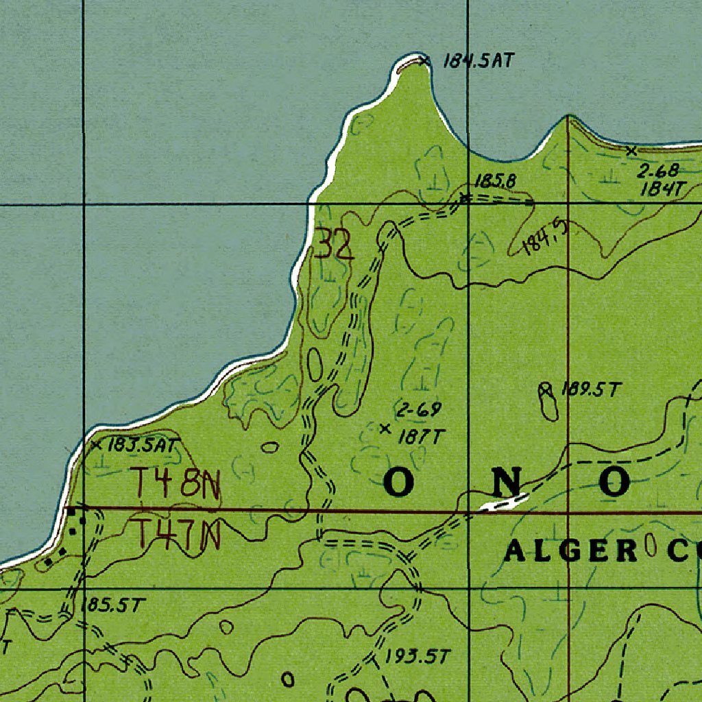 MI-Shot Point: Authoritative US Topos 1985 Map by Western Michigan ...