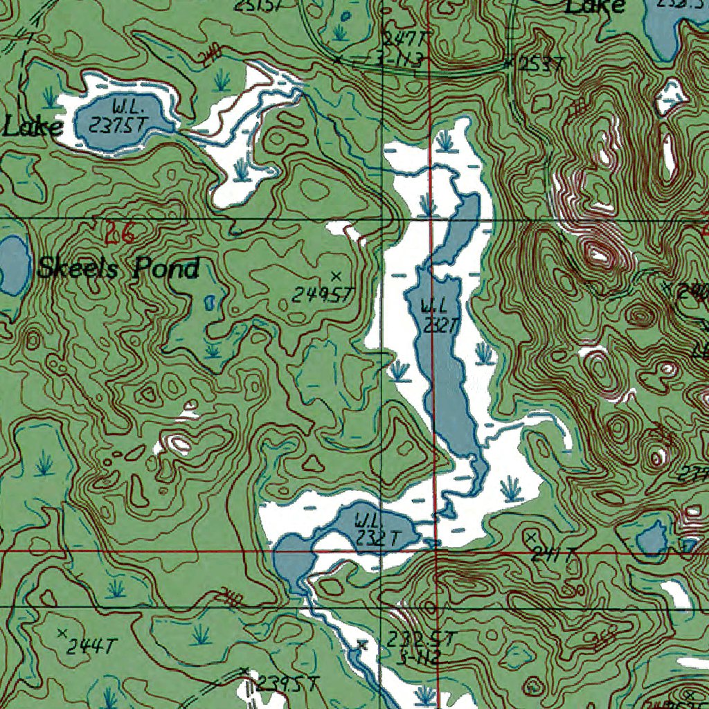 MI-Tie Lake: Authoritative US Topos 1985 Map by Western Michigan ...