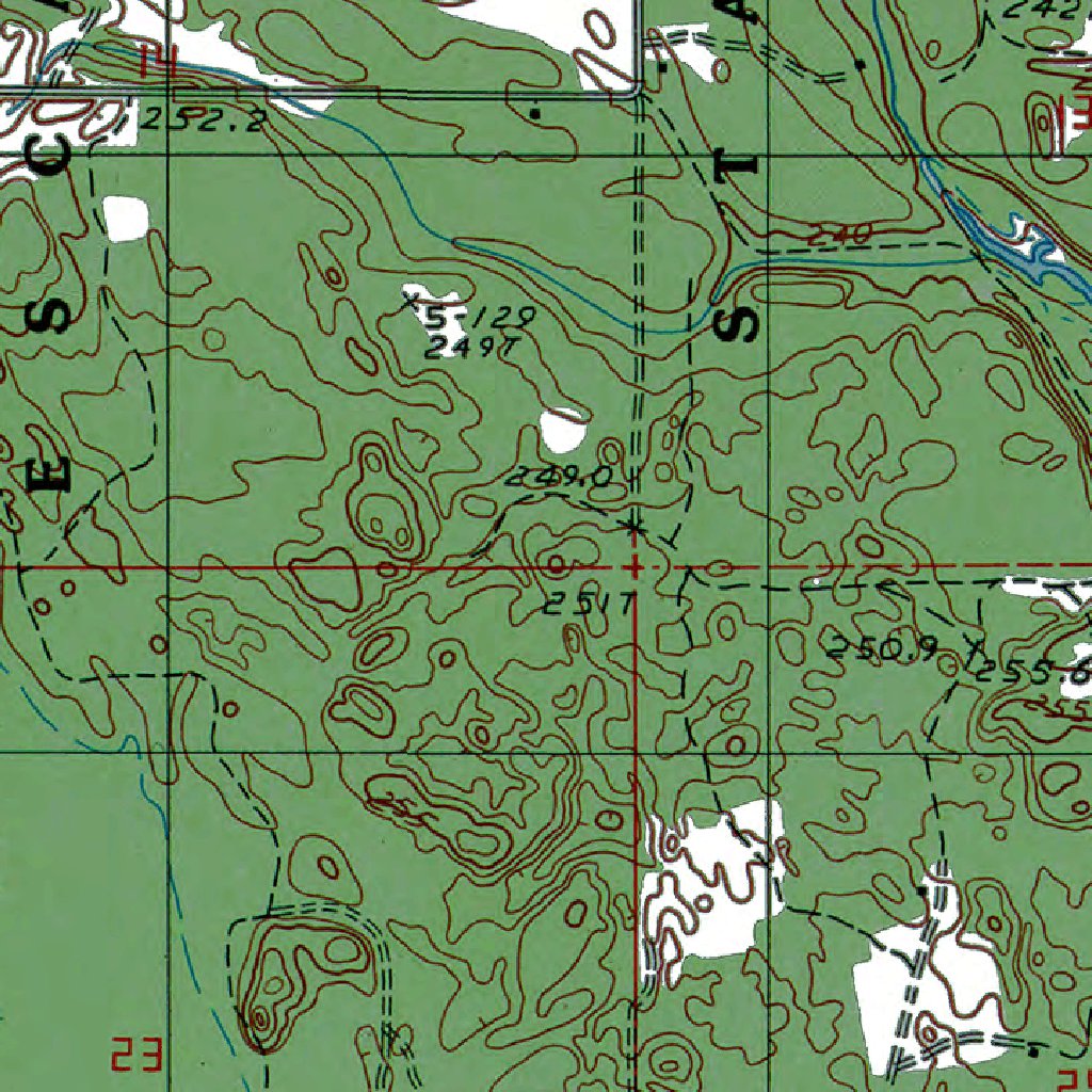 MI-Trenary: Authoritative US Topos 1985 Map by Western Michigan ...