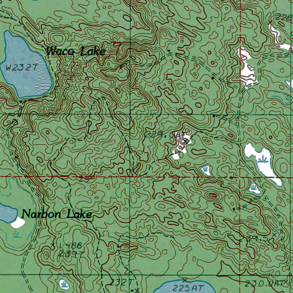 MI-Waco Lake: Authoritative US Topos 1985 Map by Western Michigan ...