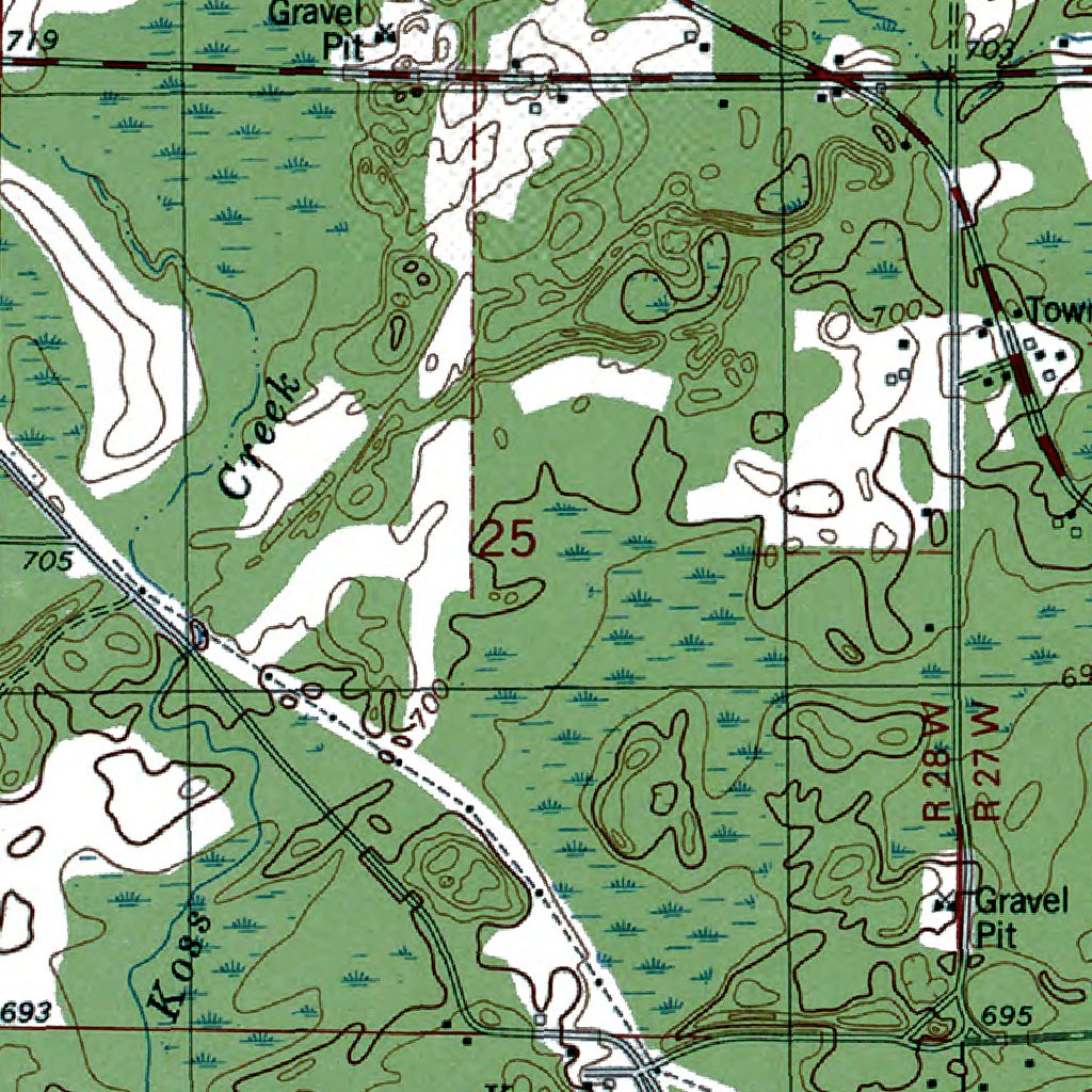 MI-WI-Swanson: Authoritative US Topos 1982 Map by Western Michigan ...