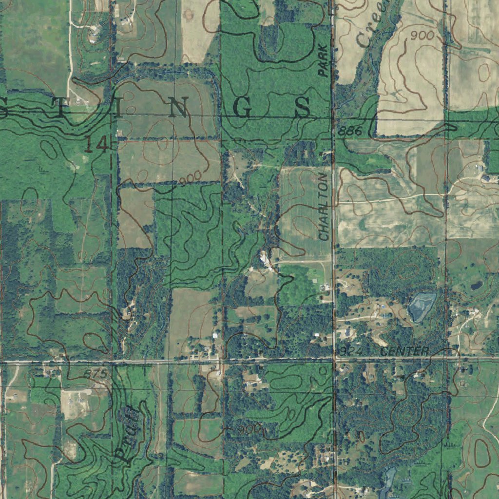 MI-Woodland: GeoChange 1976-2012 Map by Western Michigan University ...