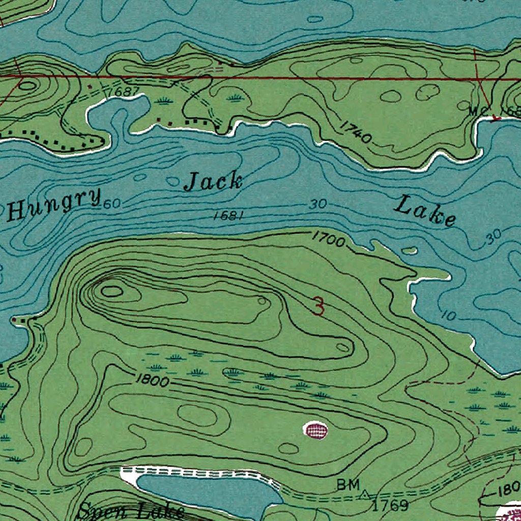 MN-ONT-Hungry Jack Lake: Authoritative US Topos 1959 Map by Western ...