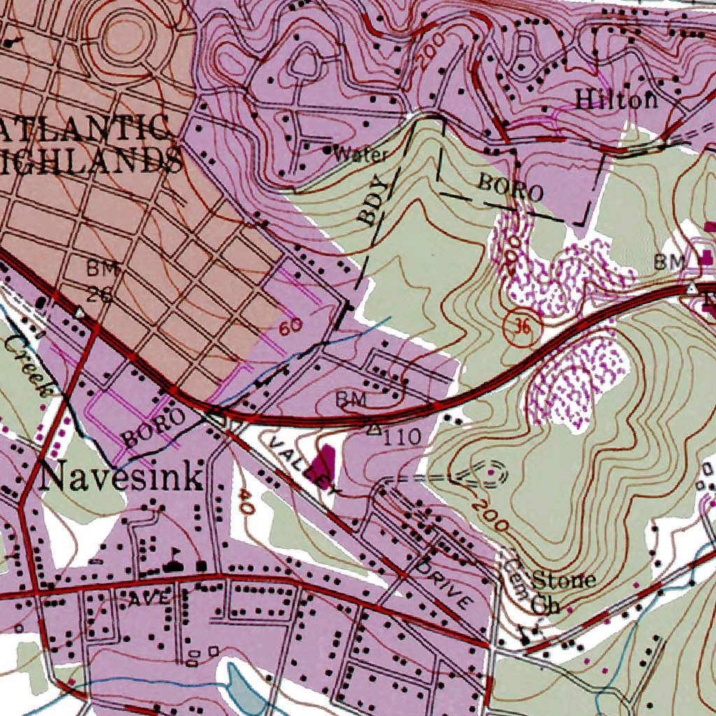 NJ-NY-Sandy Hook: Authoritative US Topos 1954 Map by Western Michigan ...