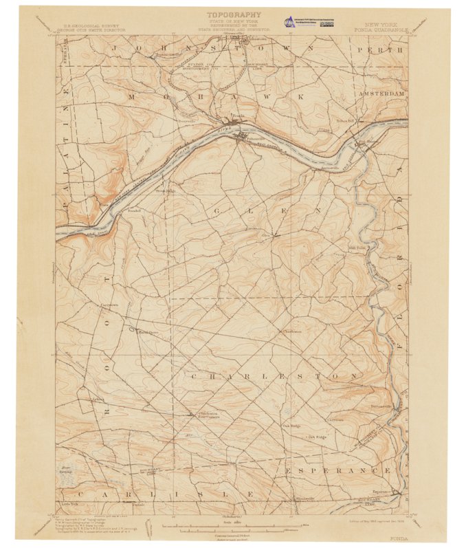 NY-Fonda: Authoritative US Topos Historic 1902 Map by Western Michigan ...