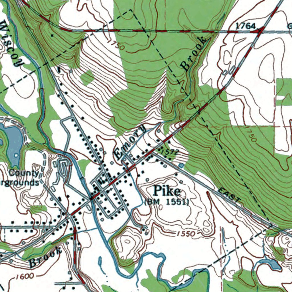 NY-Pike: Authoritative US Topos 1972 Map by Western Michigan University ...