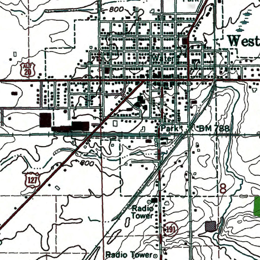 OH-West Unity: Authoritative US Topos 1973 Map by Western Michigan ...