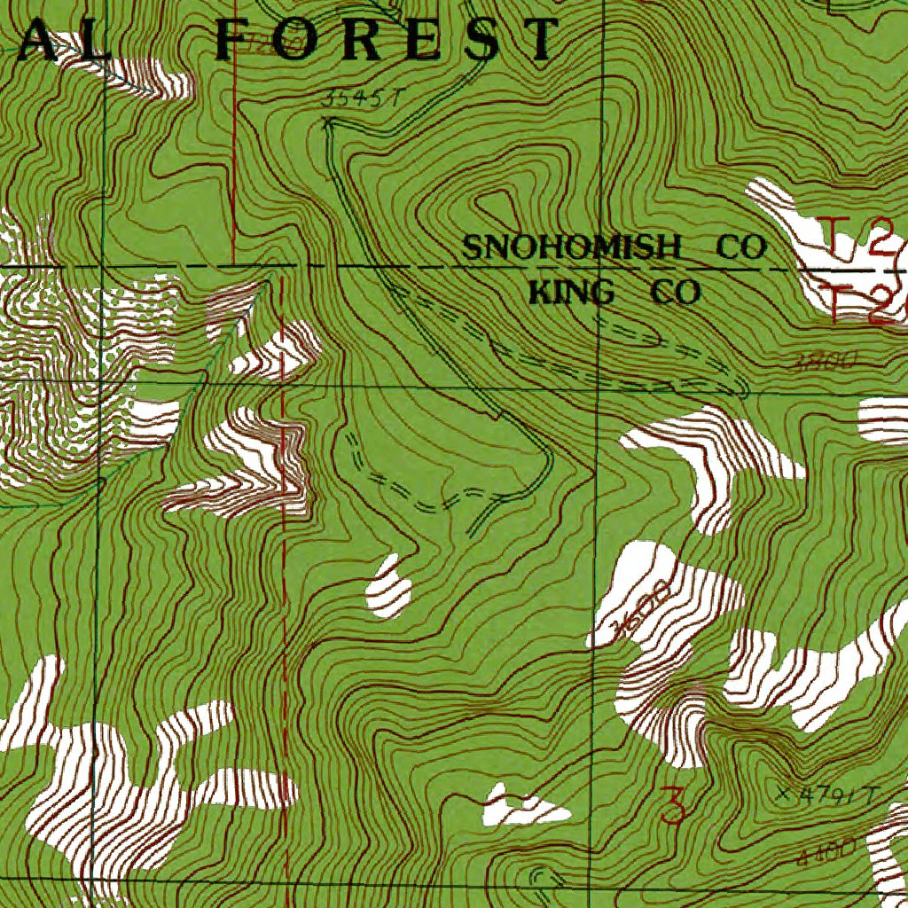 WA-Gold Bar: Authoritative US Topos 1989 Map by Western Michigan ...