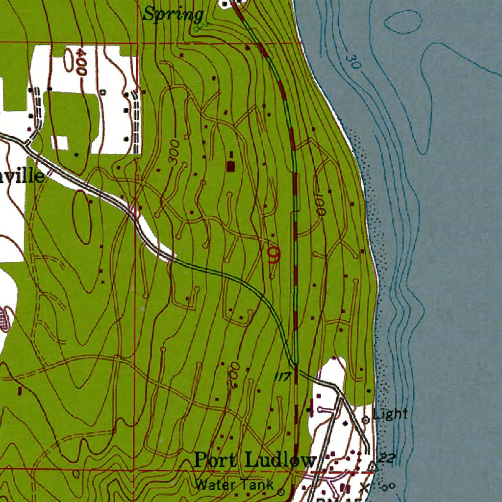 WA-Port Ludlow: Authoritative US Topos 1953 Map by Western Michigan ...