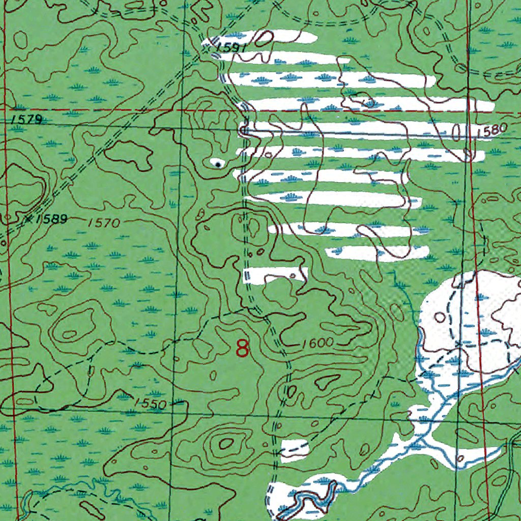 WI-Glidden: Authoritative US Topos 1984 Map by Western Michigan ...