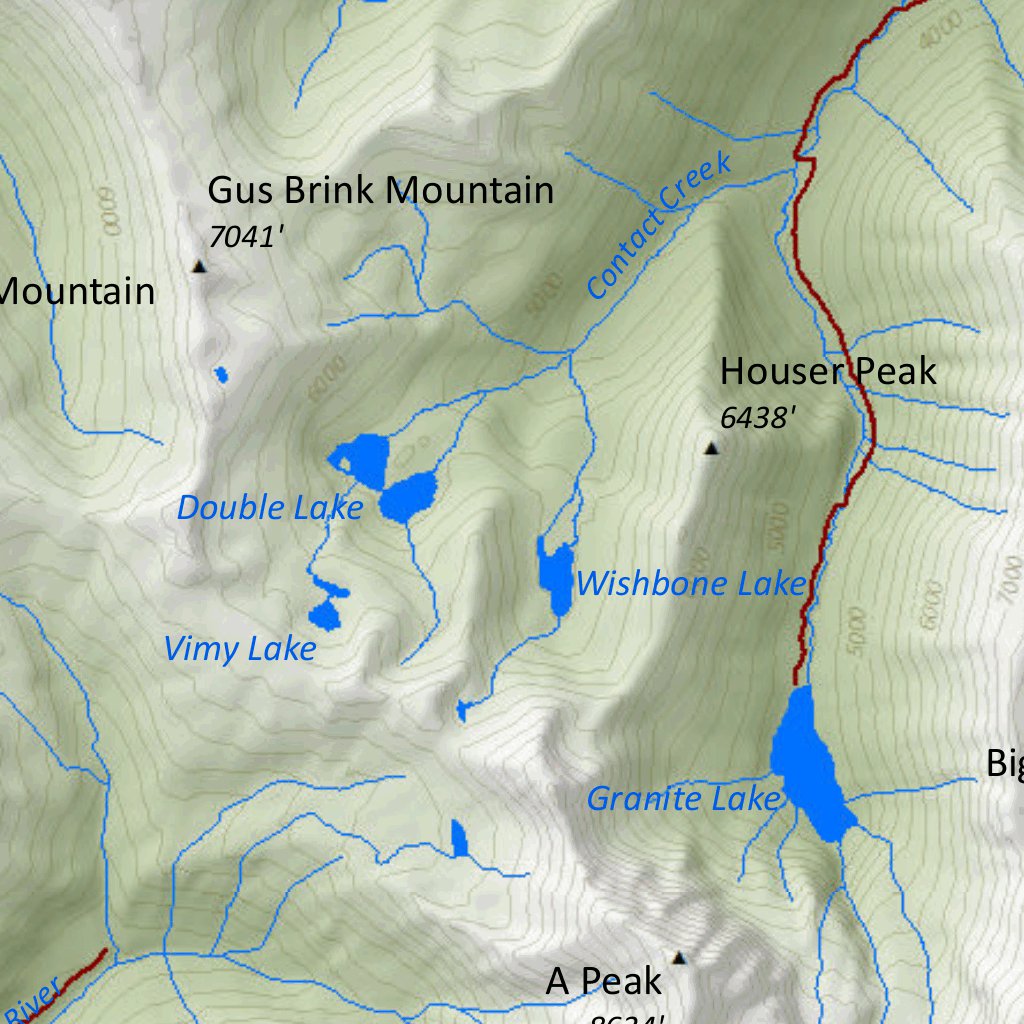 Cabinet Mountains - North Map by Wild Montana | Avenza Maps