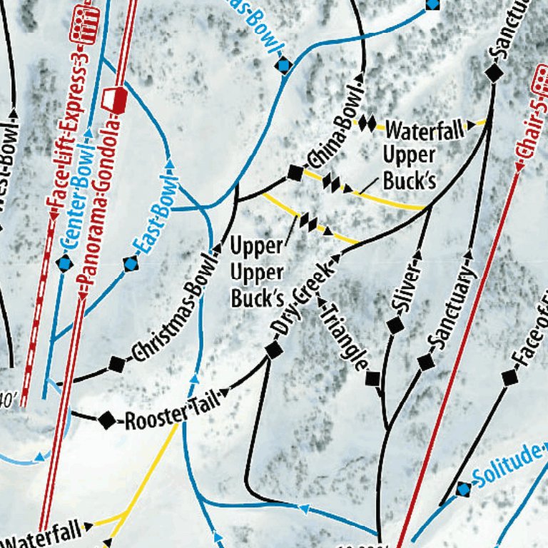 Mammoth Mountain Trail Map by Wildfire Creations | Avenza Maps