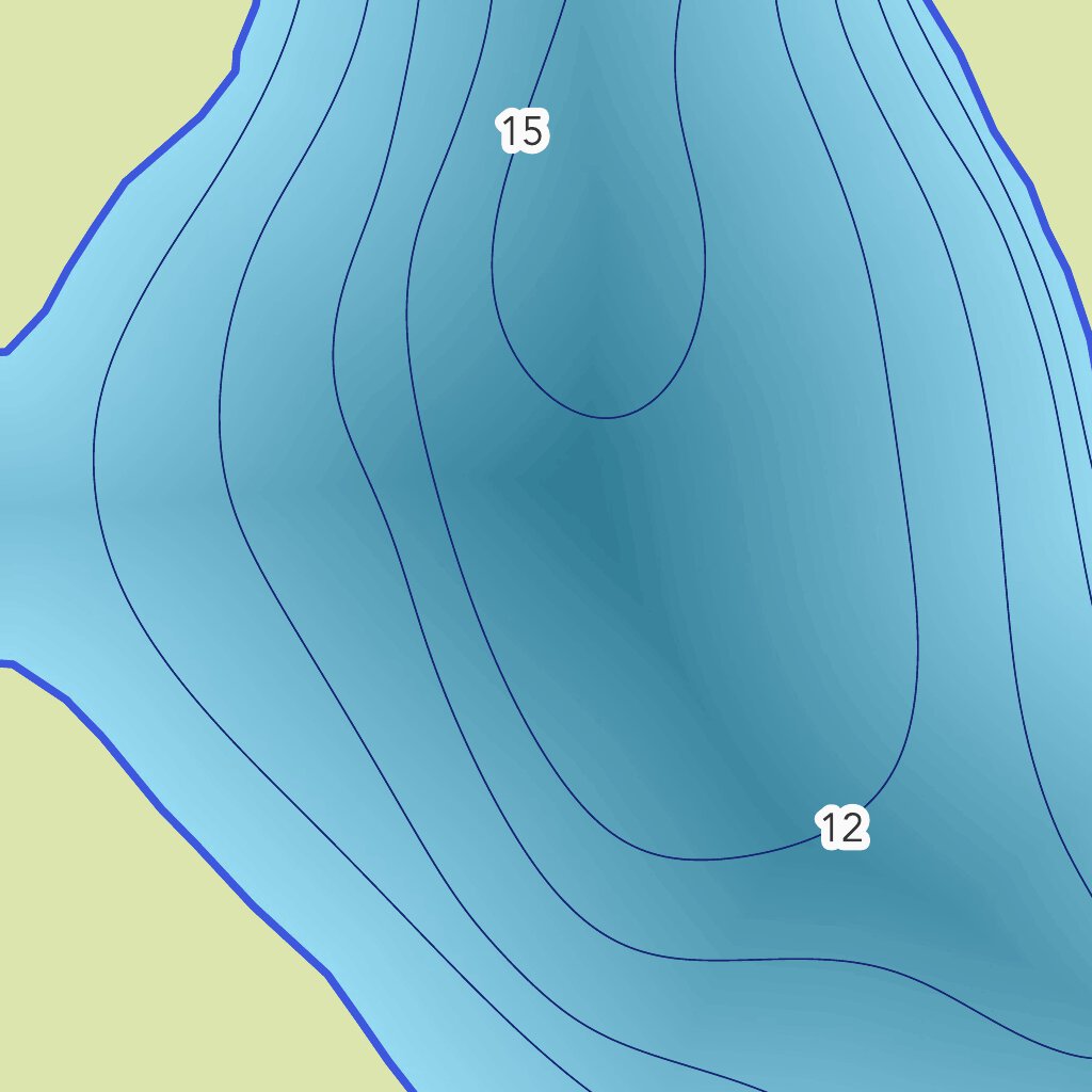 Carte bathymétrique du lac Dorval de la zec Jeannotte (2023) Map by ...