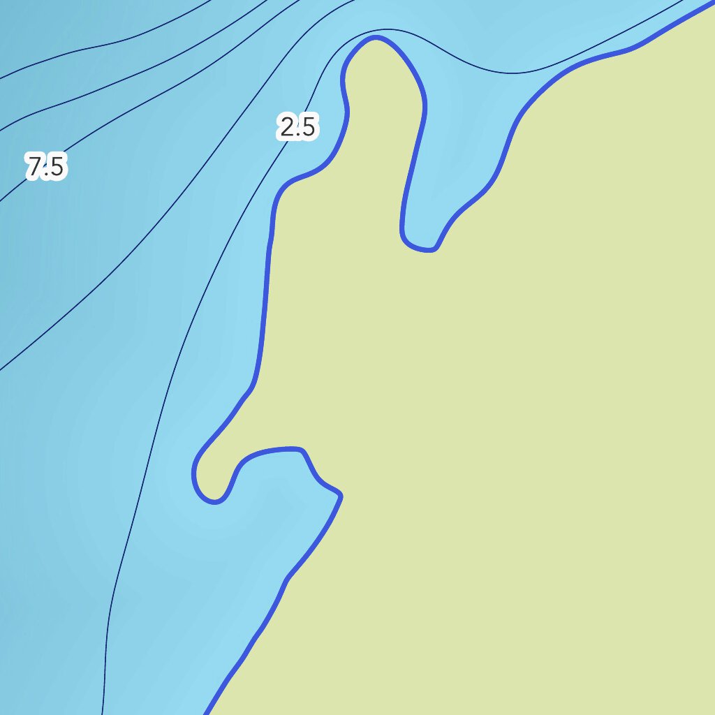 Carte bathymétrique du lac Hackett de la zec Tawachiche (2023) Map by Zecs Quebec | Avenza Maps