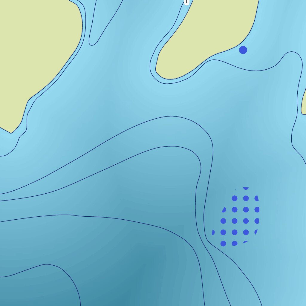 Carte bathymétrique du lac Taché de la zec Bas-Saint-Laurent (2023) Map ...